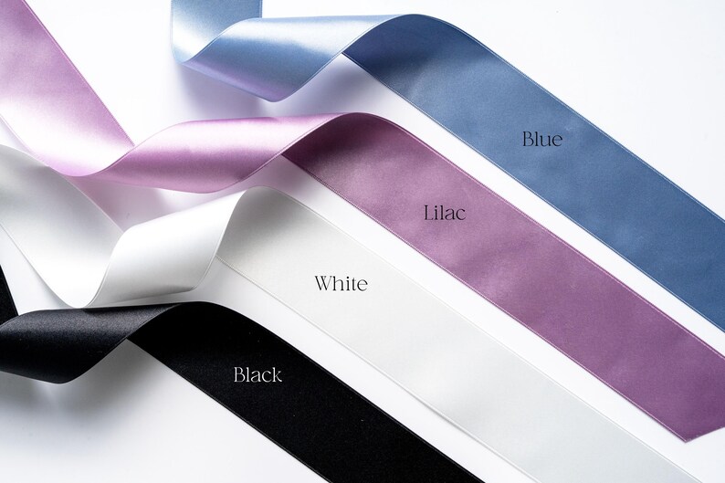 Personalized Silky Satin Bow With Tails Long Black Bow Barrette White ...