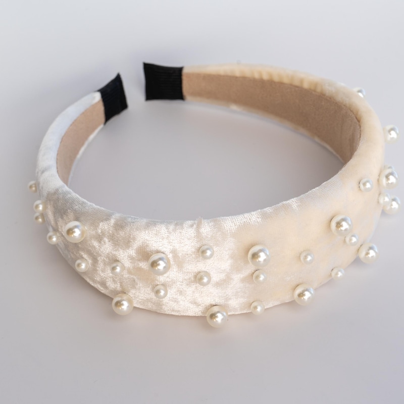Headbands With Pearls - Etsy