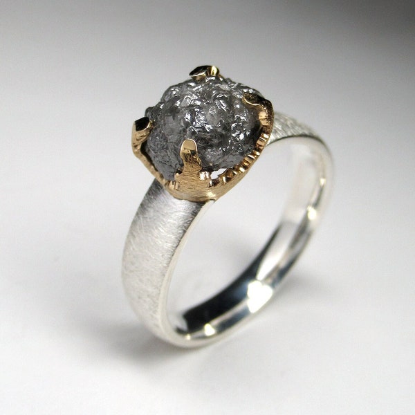 Raw Engagement Ring - Etsy