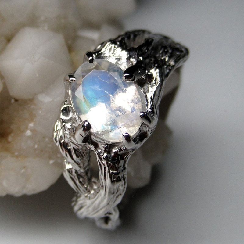 Mens Moonstone Ring - Etsy