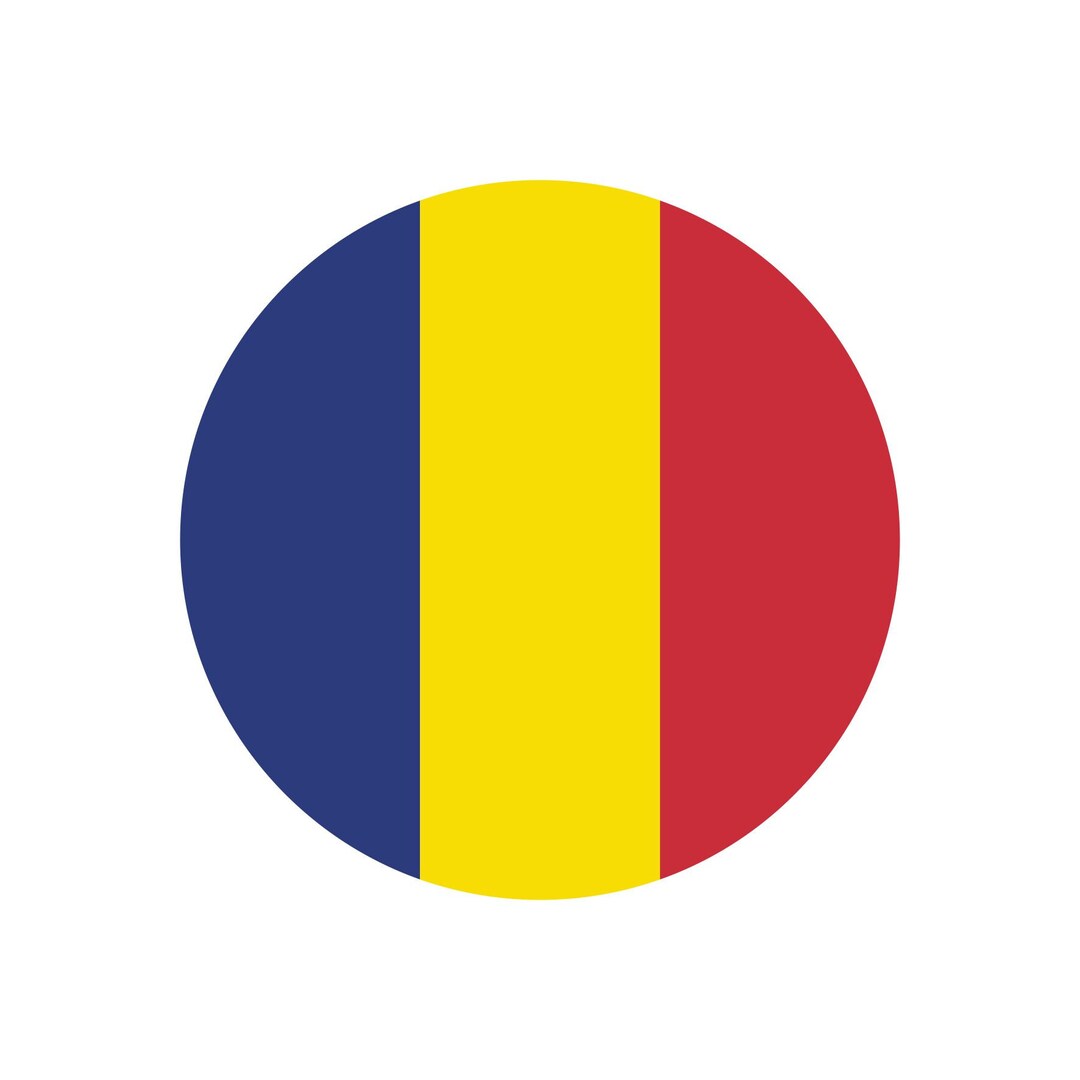 Romania Romania Sticker 5 Cm Round Flag Round Vinyl Stickers EM WM - Etsy