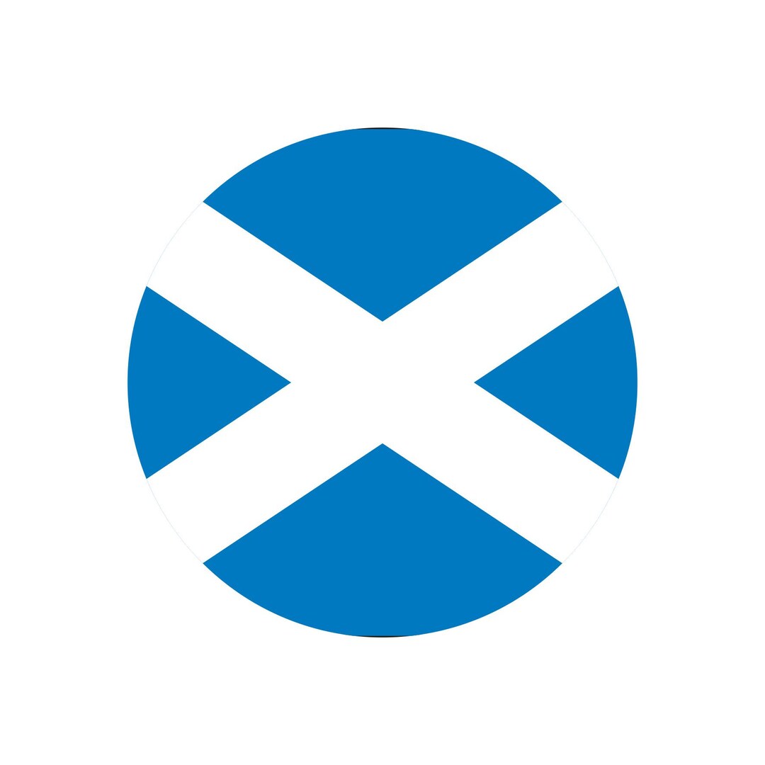 Scotland Scotland Sticker 5 Cm Round Flag Round Vinyl Stickers EM WM - Etsy