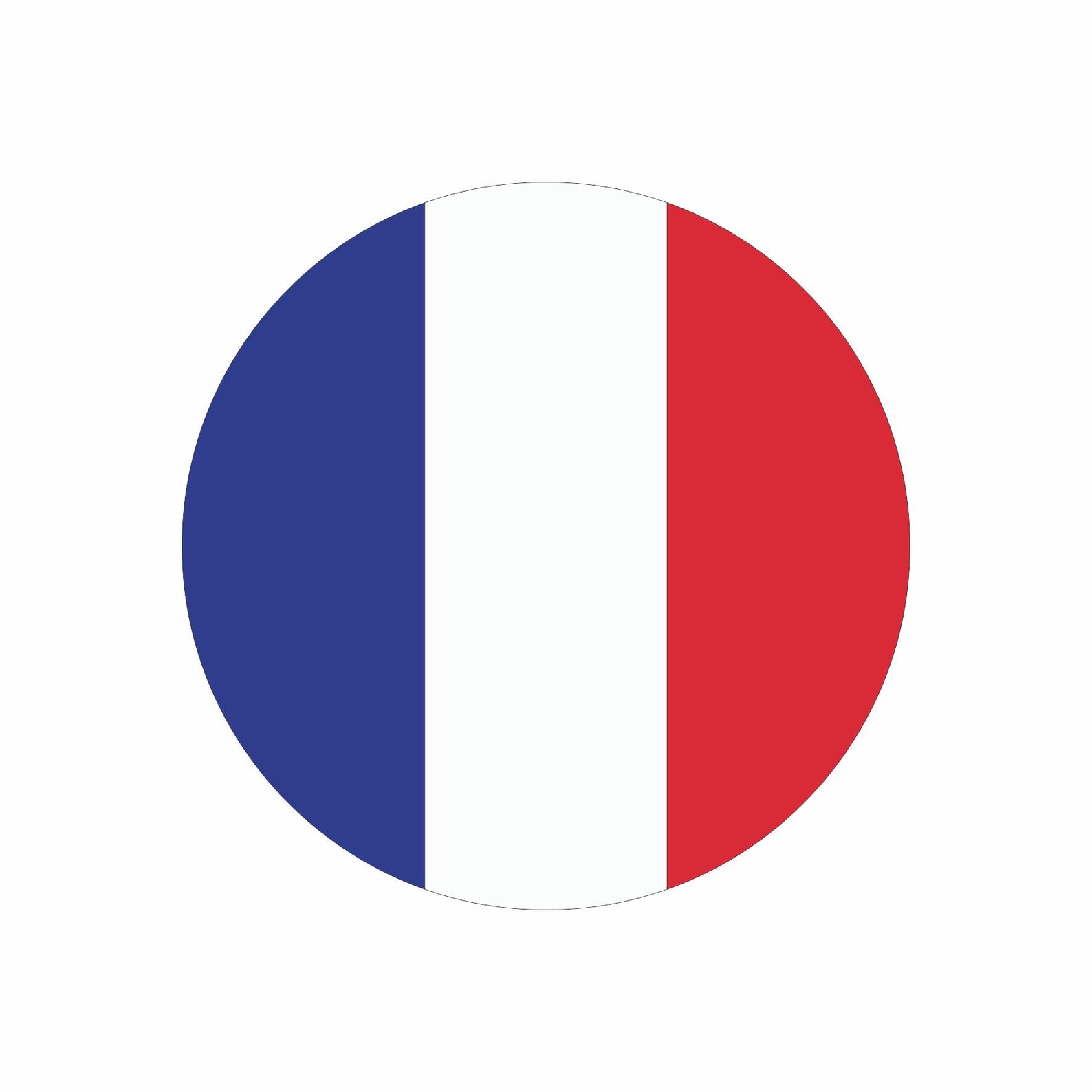 France Sticker 8 Cm Round France Flag Round Vinyl Stickers EM World Cup ...