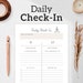 Daily Check in Journal Printable, PDF – DOWNLOAD - Etsy