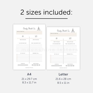 Daily Check in Journal Printable PDF DOWNLOAD - Etsy