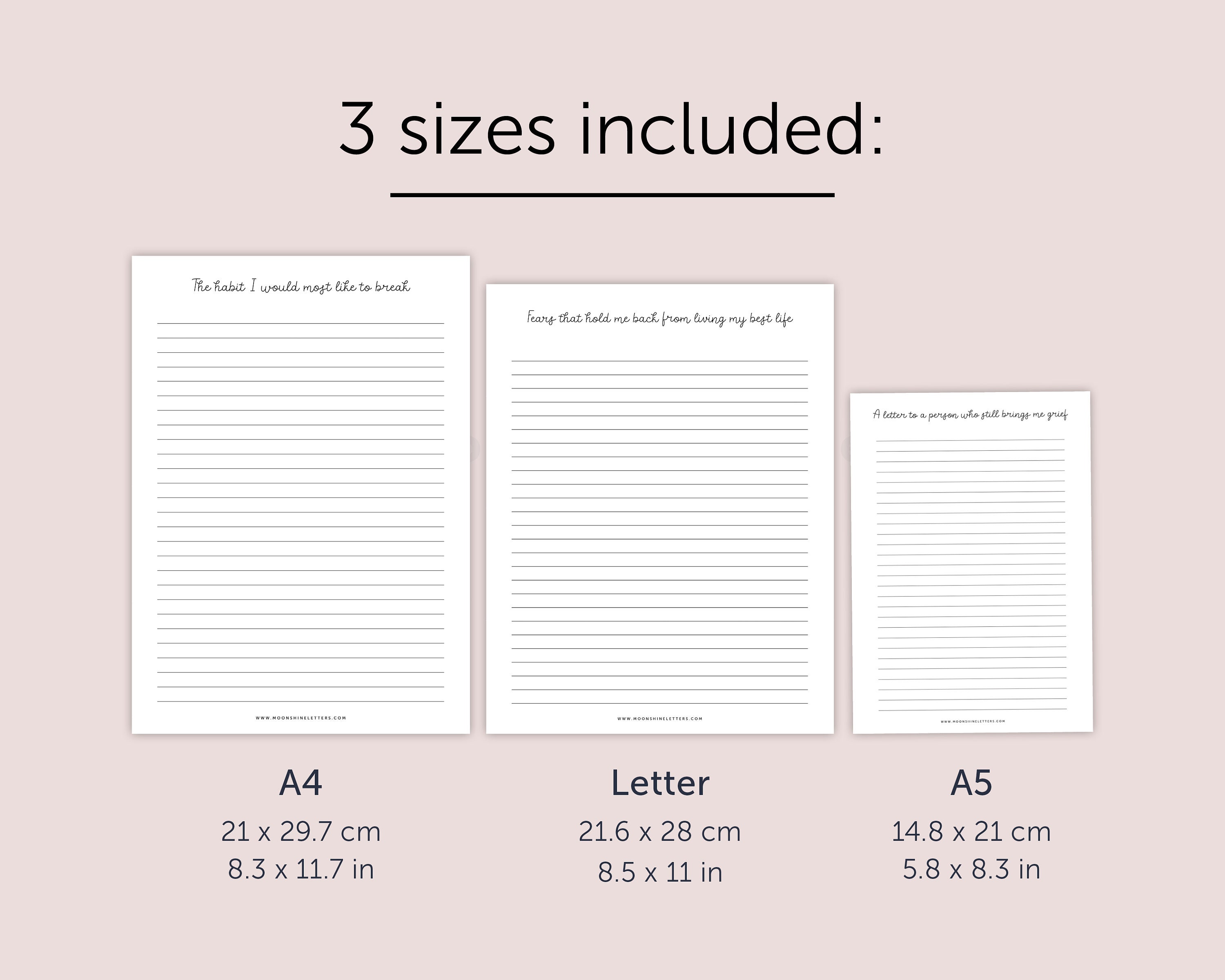 Daily Journal Printable, 365 Journaling Prompts for a One Year Journal ...