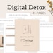 Digital Detox Challenge, Social Media Detox Planner With Printable ...