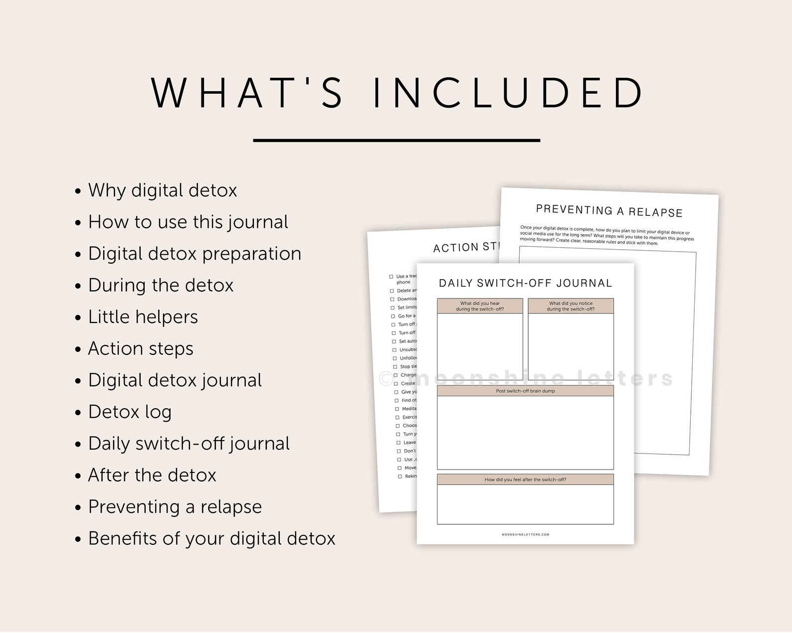 Digital Detox Challenge, Social Media Detox Planner With Printable ...