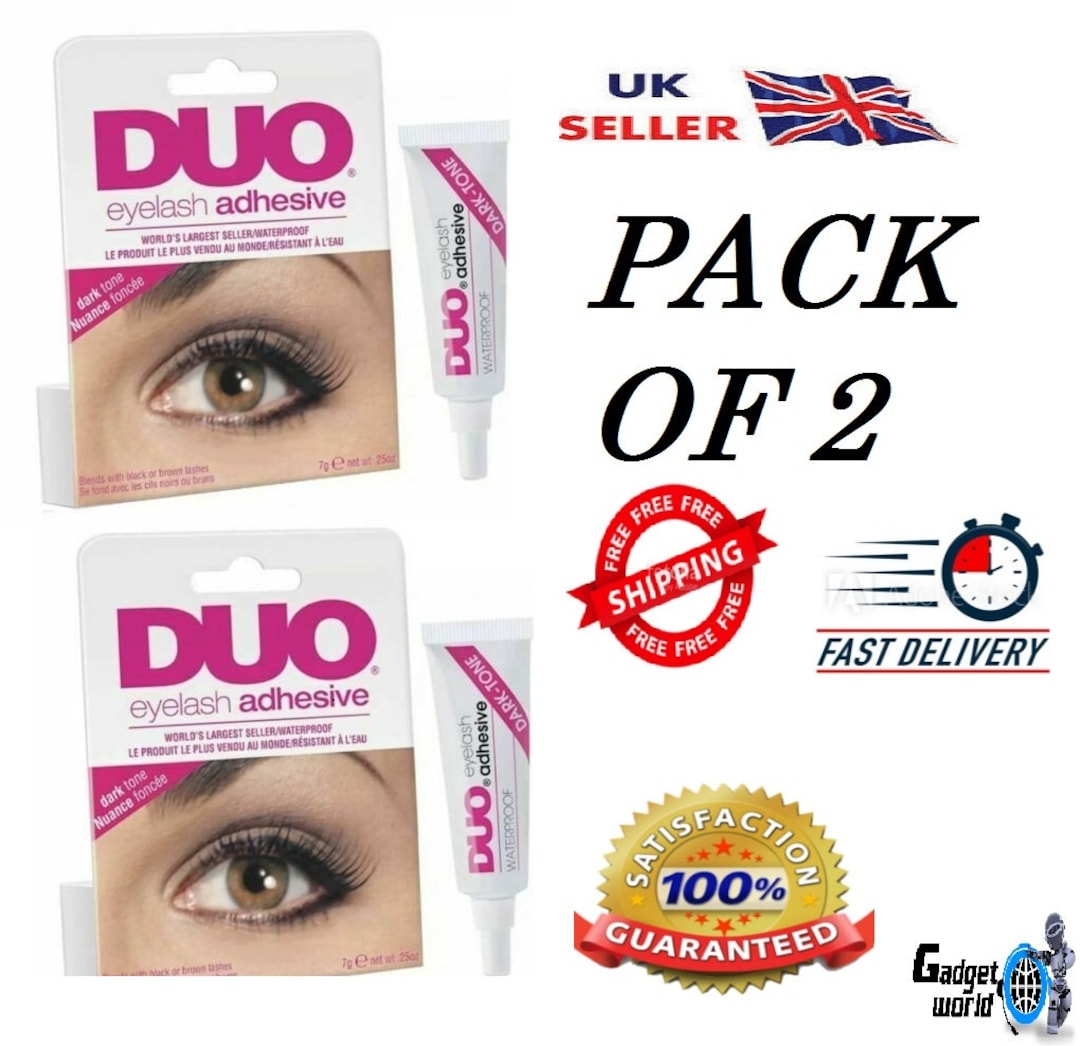 2X DUO Eye Eyelash Glue Dark Waterproof Strong 9g Adhesive Makeup False ...