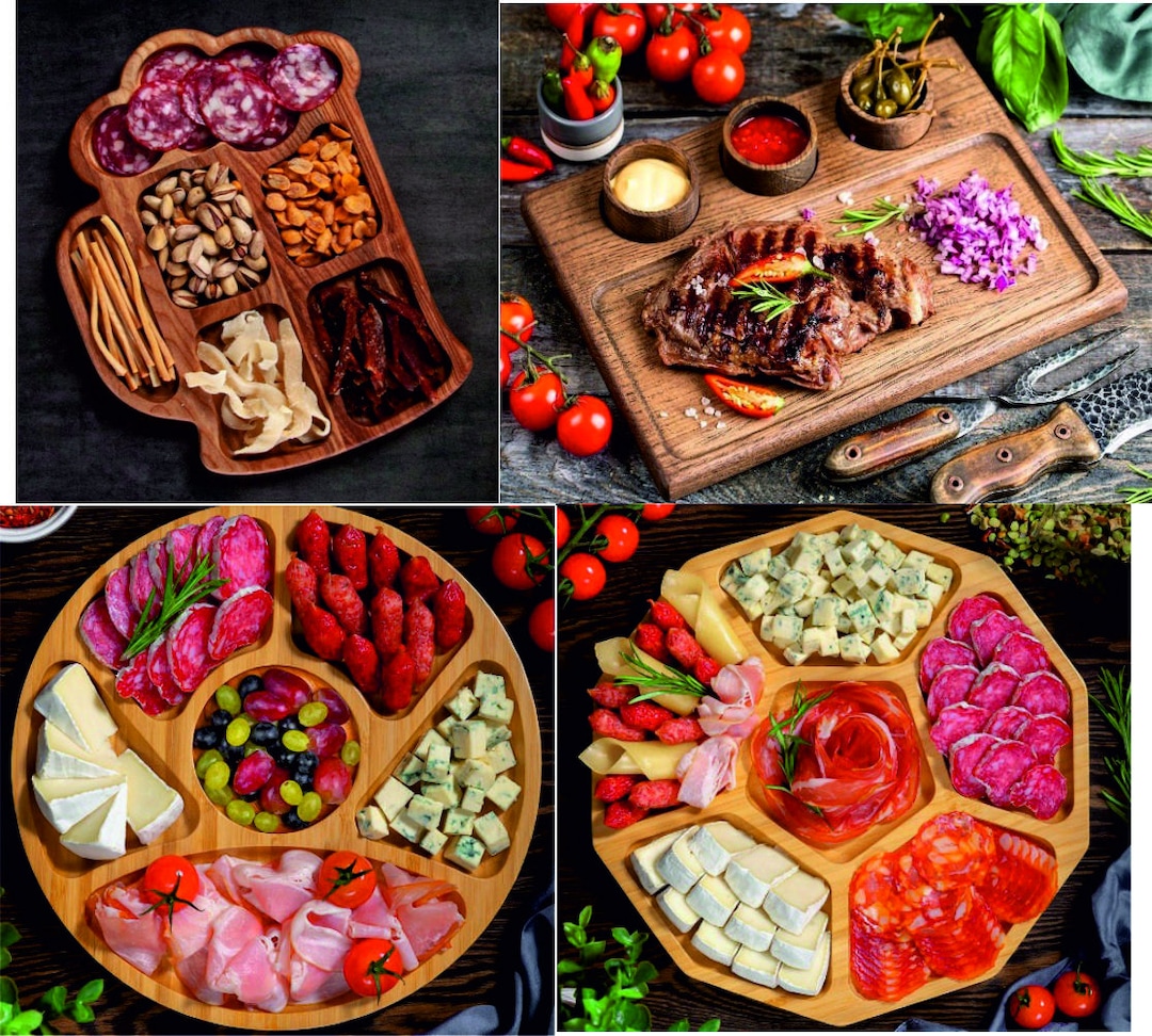 Serving Tray Cnc, Food Snack Tray, Vector File, Vector Plan, DXF, SVG ...