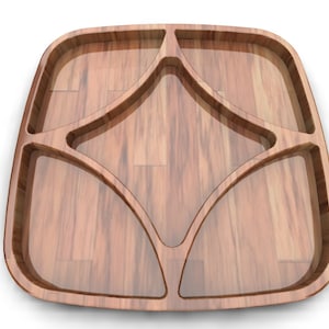 Serving Tray Cnc, Vector File, Vector Plan, DXF, SVG, Cnc File for Wood ...