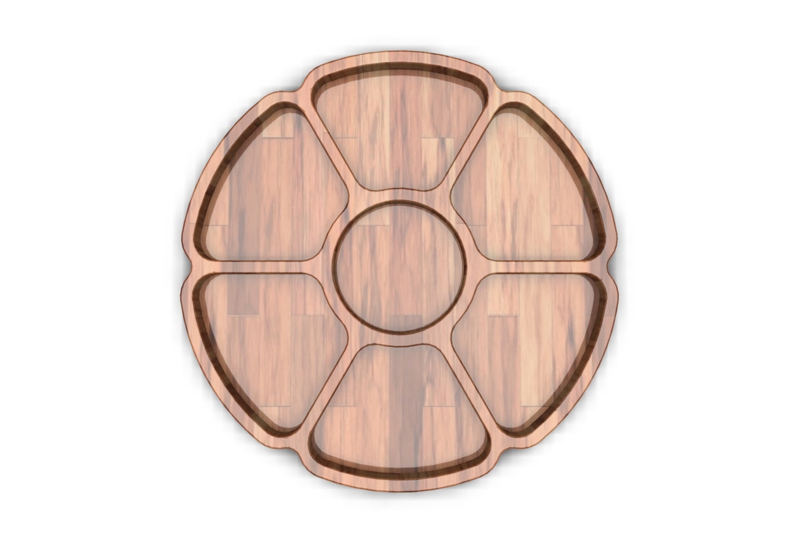 Serving Plate Cnc, Vector Plan, Vector File, DXF, SVG, Cnc File for ...