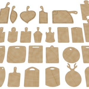Cutting Board Template, Cutting Kitchen Boards Svg, Boards for Serving ...