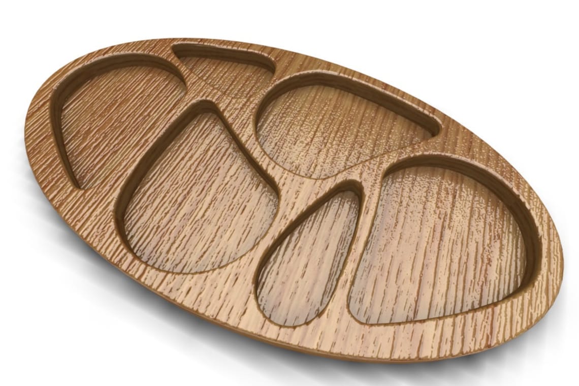 Serving Plate Cnc, DXF, SVG, Cnc File, Wine Serving Tray, Serving Tray ...