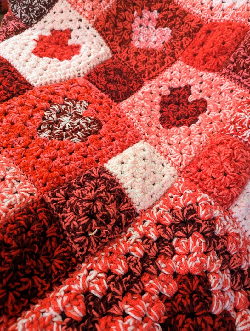 Cozy Love Blanket Crochet Pattern PDF | Beginner Friendly Crochet ...