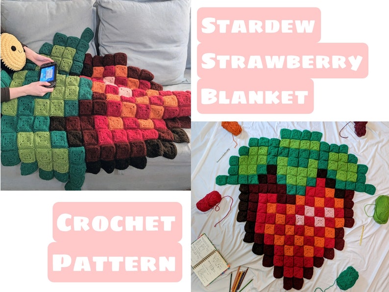Strawberry Crochet Blanket Pattern | Beginner Friendly Crochet Pattern ...