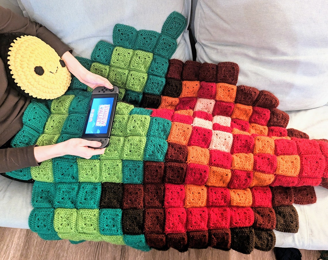 Strawberry Crochet Blanket Pattern Beginner Friendly Crochet - Etsy