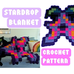 Stardrop Blanket Crochet Pattern | Beginner Friendly Crochet Pattern ...