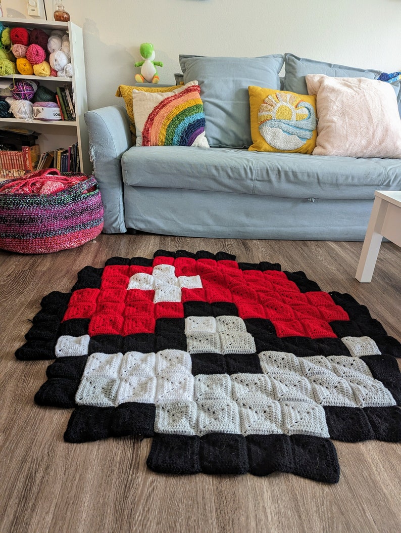 Pokemon Poke Ball Blanket Crochet Pattern | Great Ball, Ultra Ball, and ...