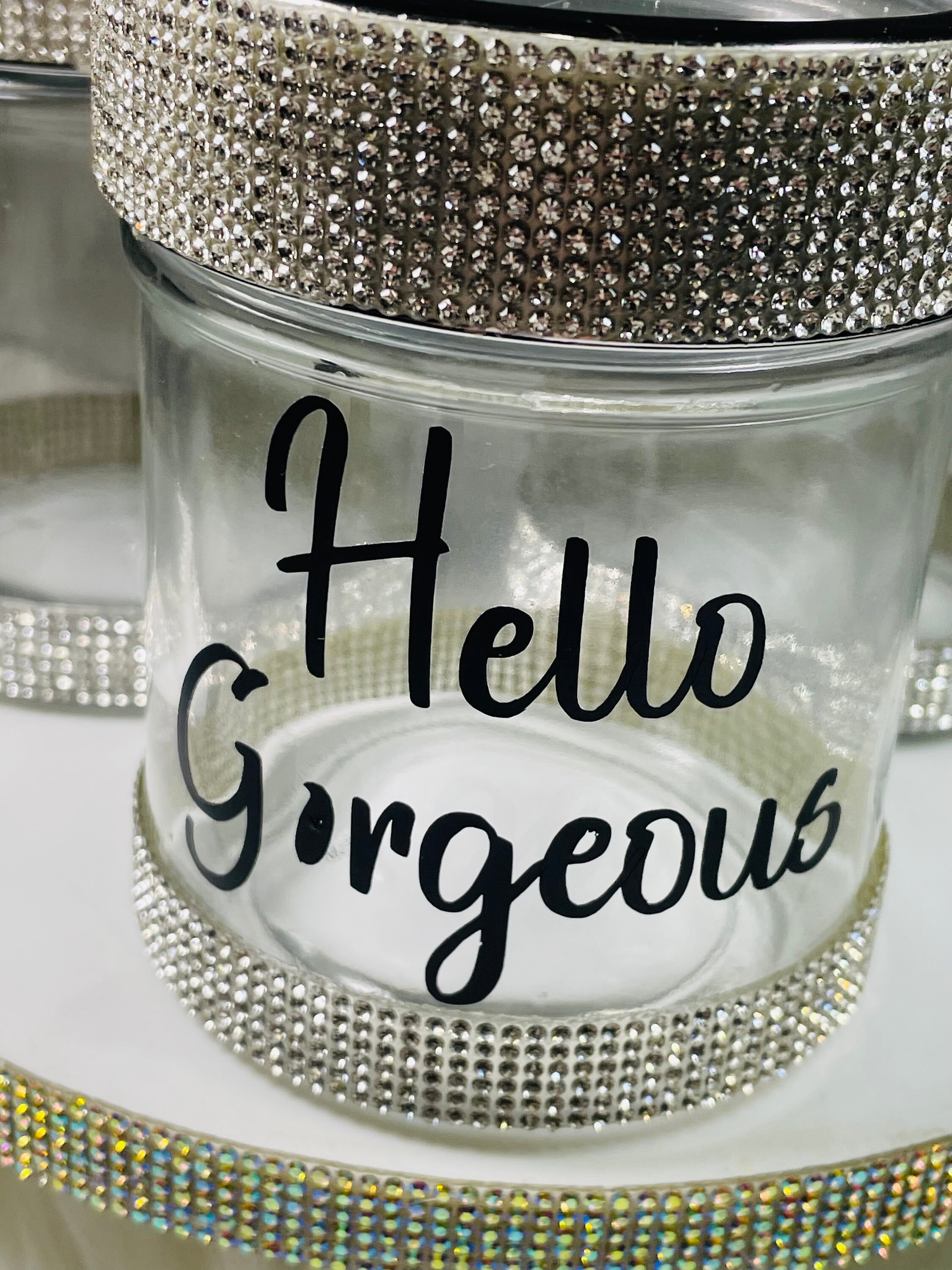 Silver Clear Bling Vanity Tray Bathroom Accessories Bling Home Decor - Etsy