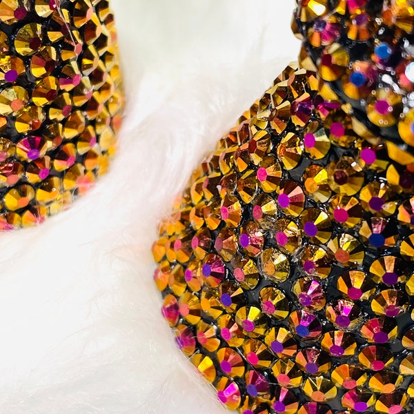 Rhinestone Candle - Etsy
