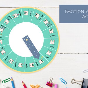French-english Bilingual Emotions Chart + Flashcards Set | Printable ...