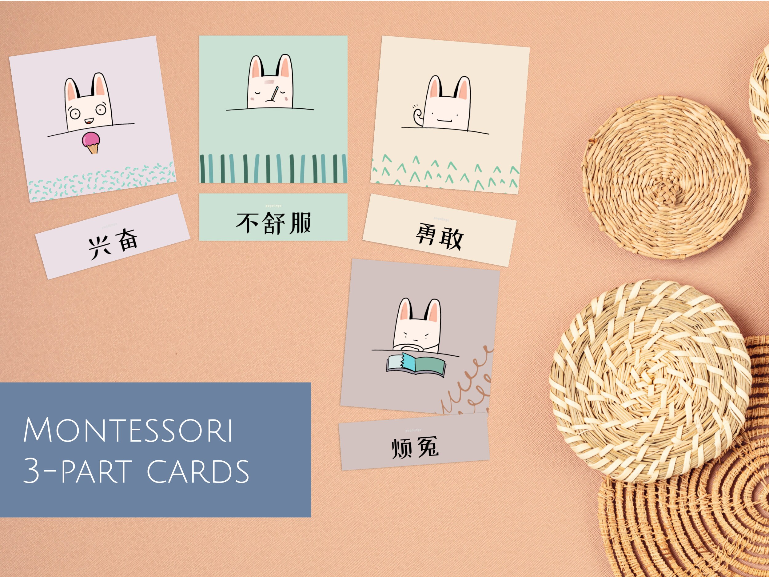 Preschool Chinese Bilingual Printable Activity & Flashcard Set. Emotion ...