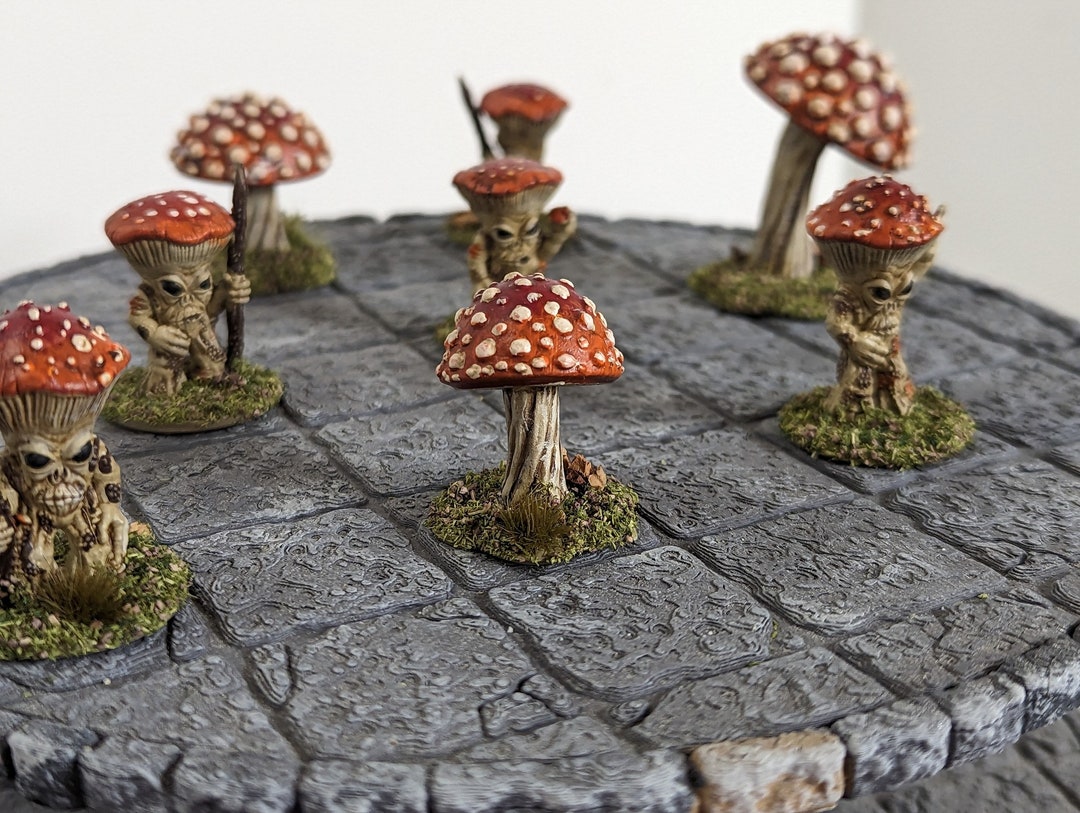 Mushroomfolk made to Order Myconid RPG DND Hand Painted Miniature Mini ...