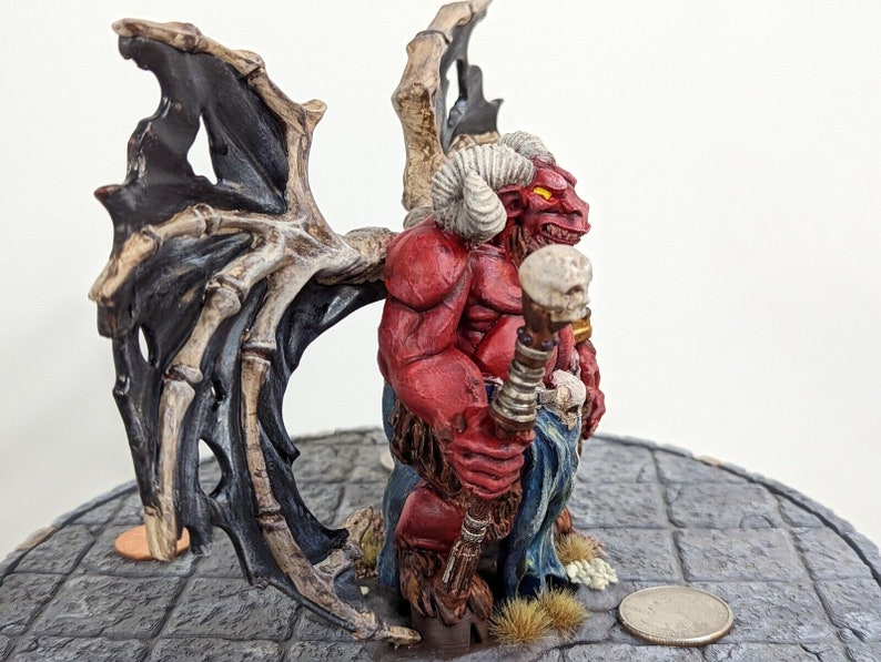 Dungeons and Dragons Painted Orcus Mini, Handcrafted RPG Game Figure ...