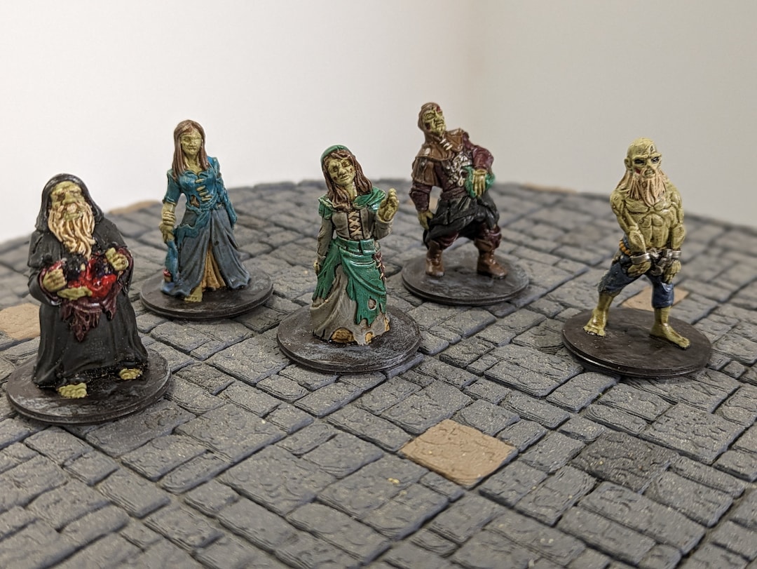 Zombie/ Undead Hand Painted Miniatures for D&D, Dungeons and Dragons ...
