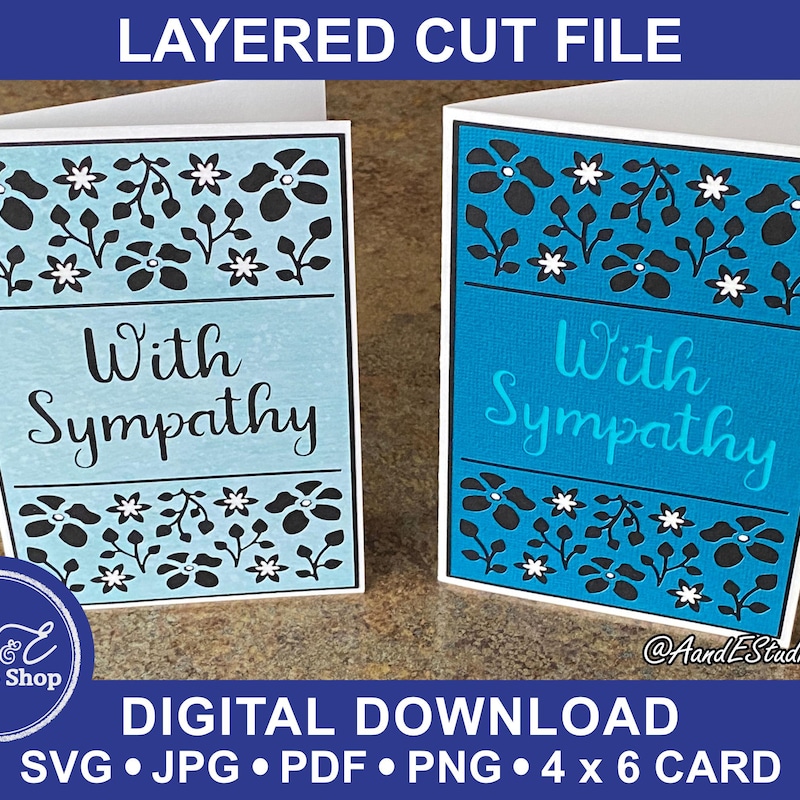Sympathy Card Svg - Etsy