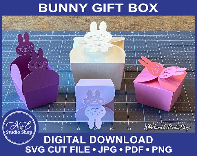 Bunny Gift Box / Toy Papercraft / Cricut SVG File - Etsy Canada