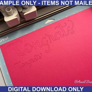 Congrats in Fancy Script - Digital Download Only - SVG Cut & Image ...