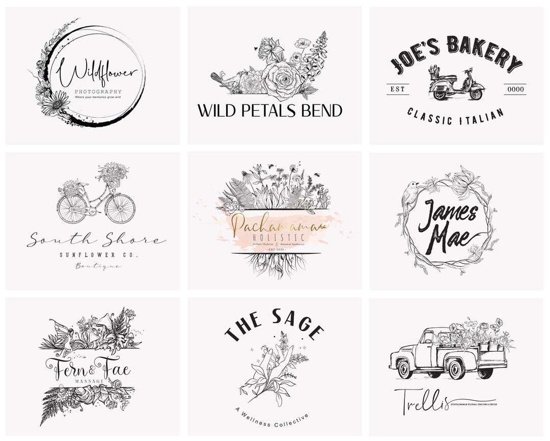 Hand Drawn Logo | Logo Design | Custom Logo Design | Simple Logo Design ...