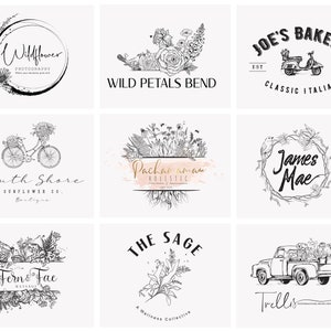 Hand Drawn Logo | Logo Design | Custom Logo Design | Simple Logo Design ...
