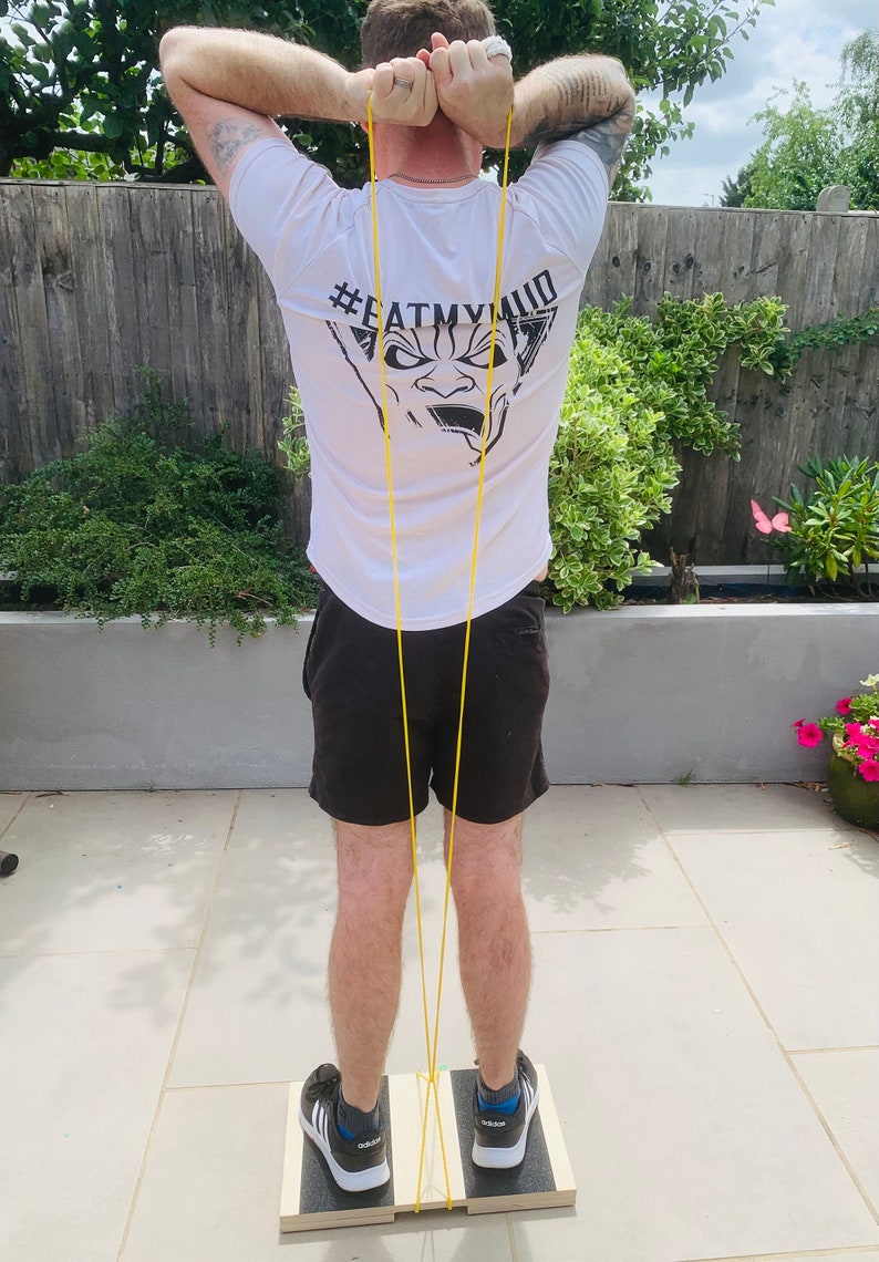 Resistance Band Base Board: Calisthenics Foot Plate, X3 Pull-up Bar - Etsy
