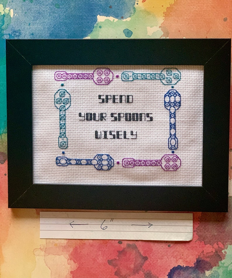 Spoon Theory Cross-stitch Chart - Etsy