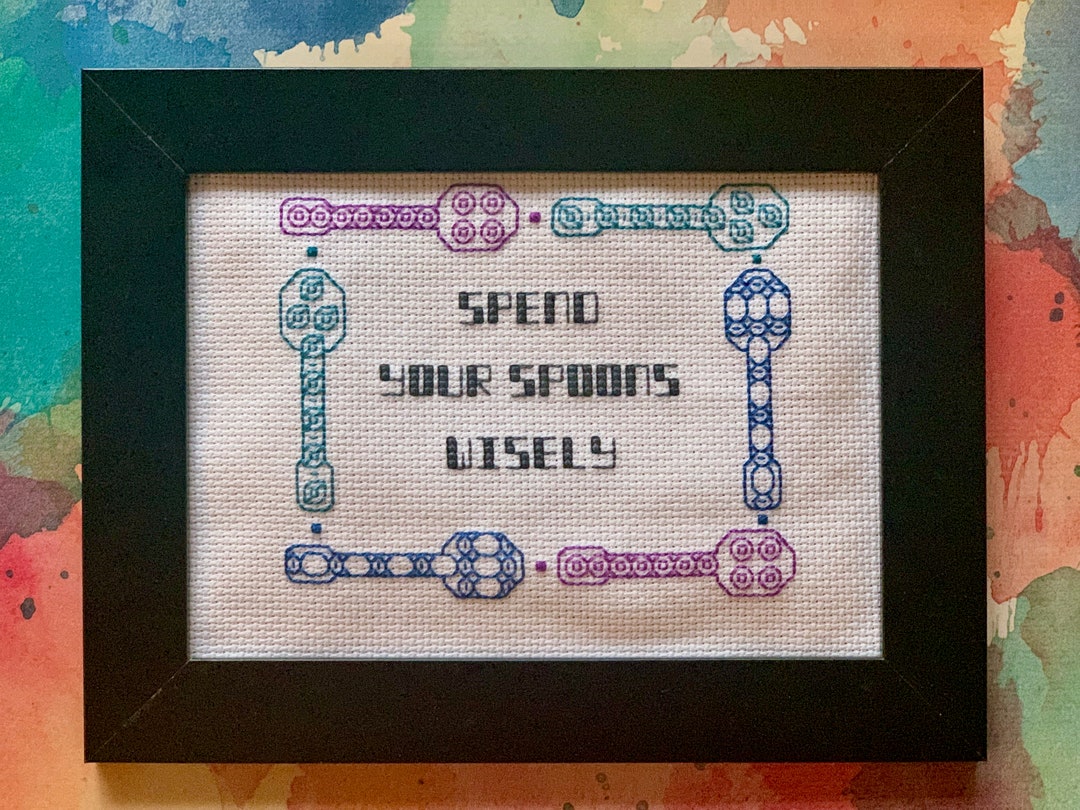 Spoon Theory Cross-stitch Chart - Etsy