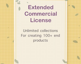 Extended Commercial License Unlimited Collections Digital Download ...