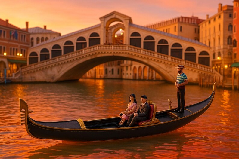Venetian Gondola Set 1:48th Scale , 3D Printed - Etsy