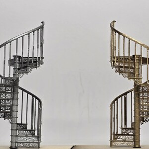 Spiral Staircase - 3D Printed in 1;48th Scale - Miniature Dollhouses - Etsy