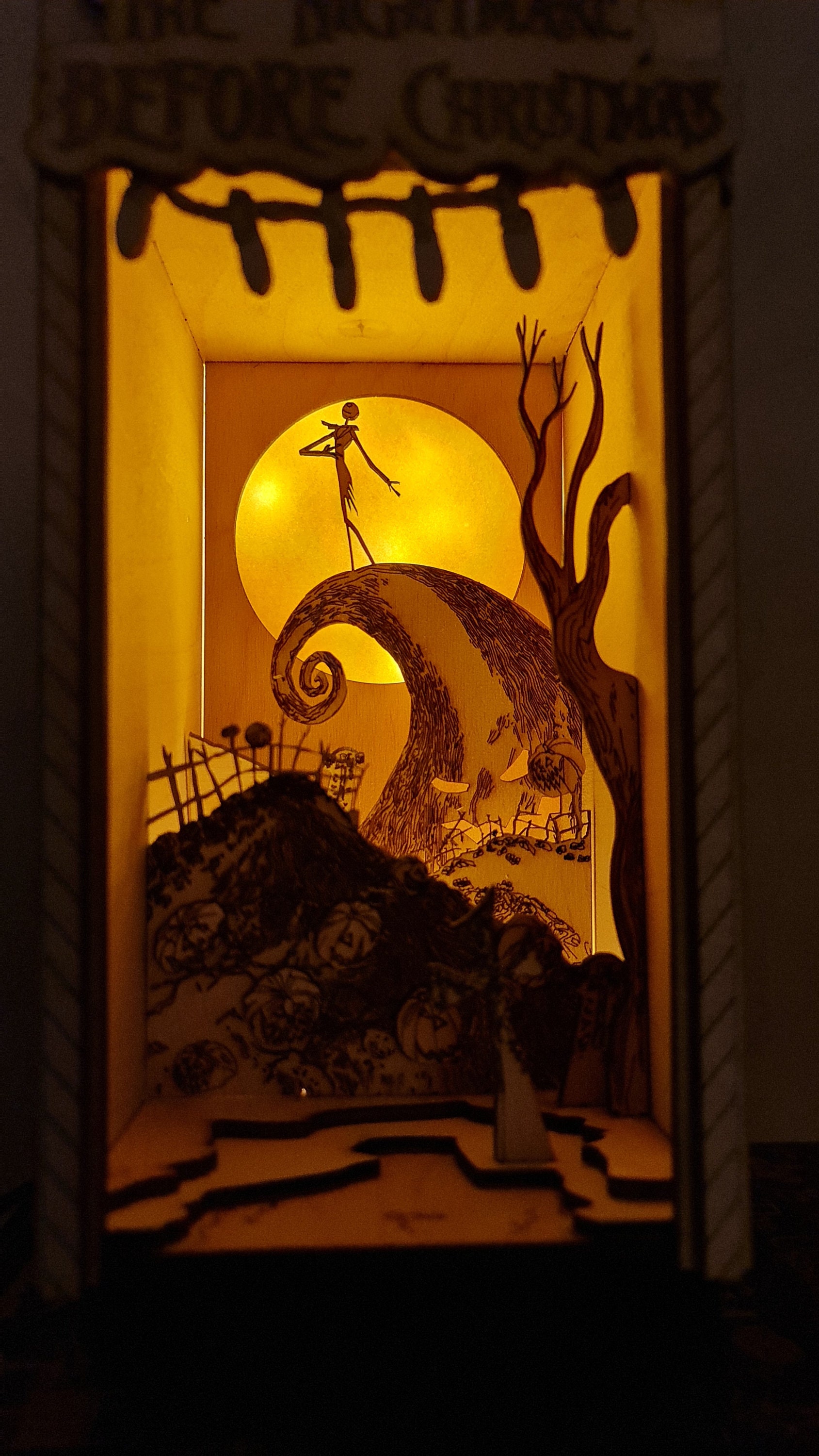 Nightmare Before Christmas DIY Book Nook / Diorama Kit | Cornel73 - Etsy