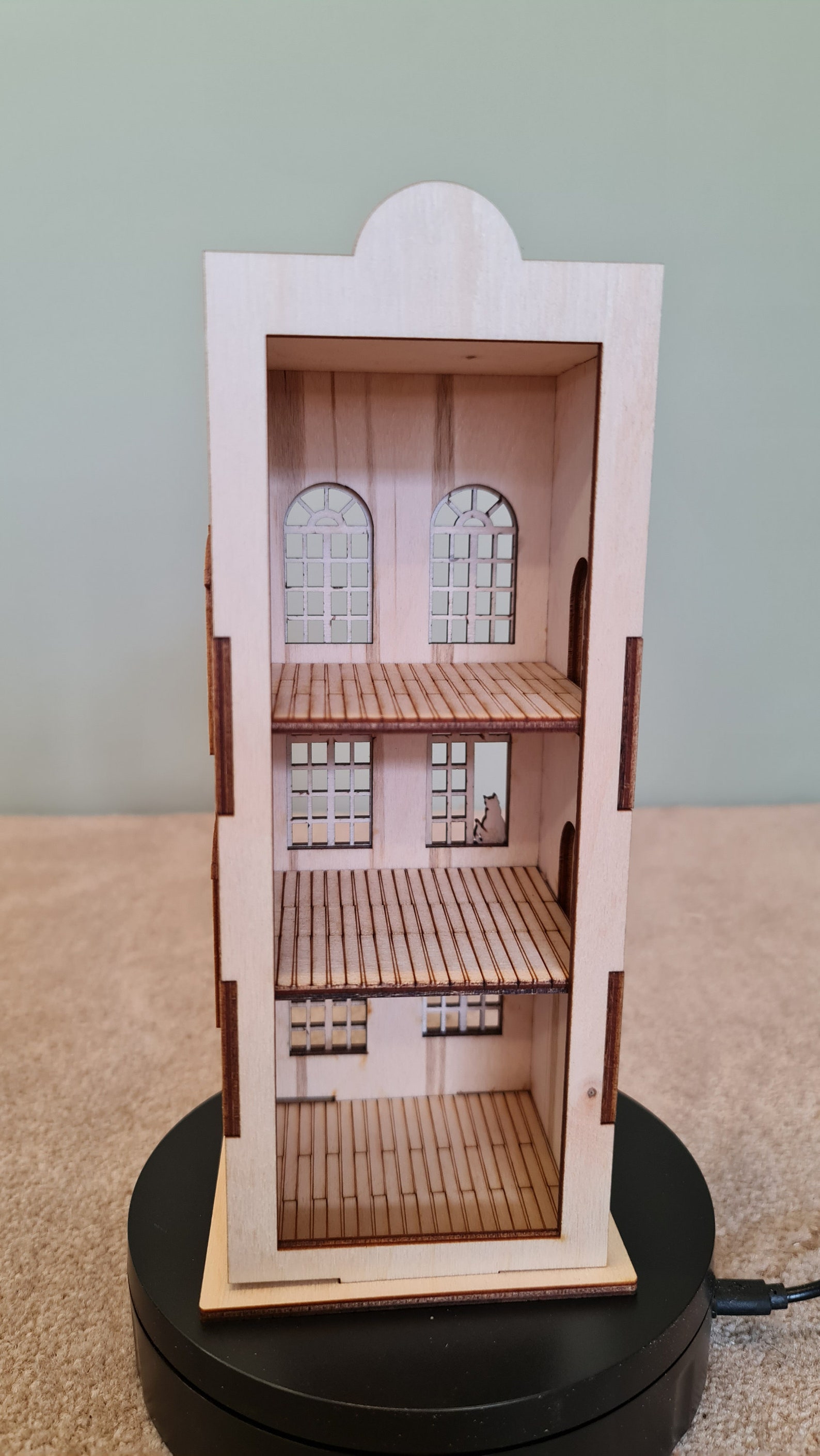 Town House No.3 Dollhouse DIY Kit Scale 1:48 | Cornel73 - Etsy