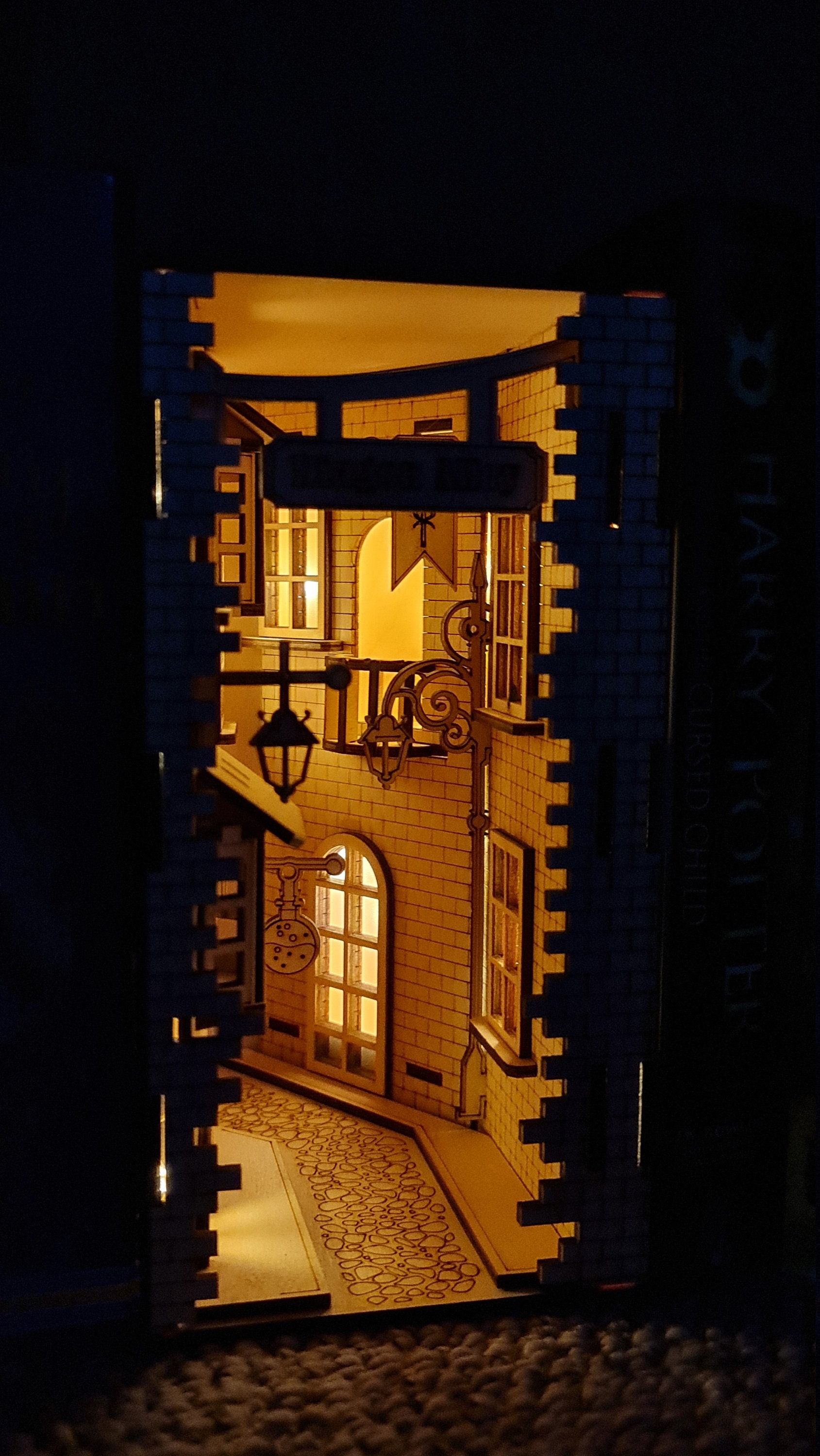 Book Nook Kit/diorama - Magical Alley With Lights - Bookshelf Insert ...