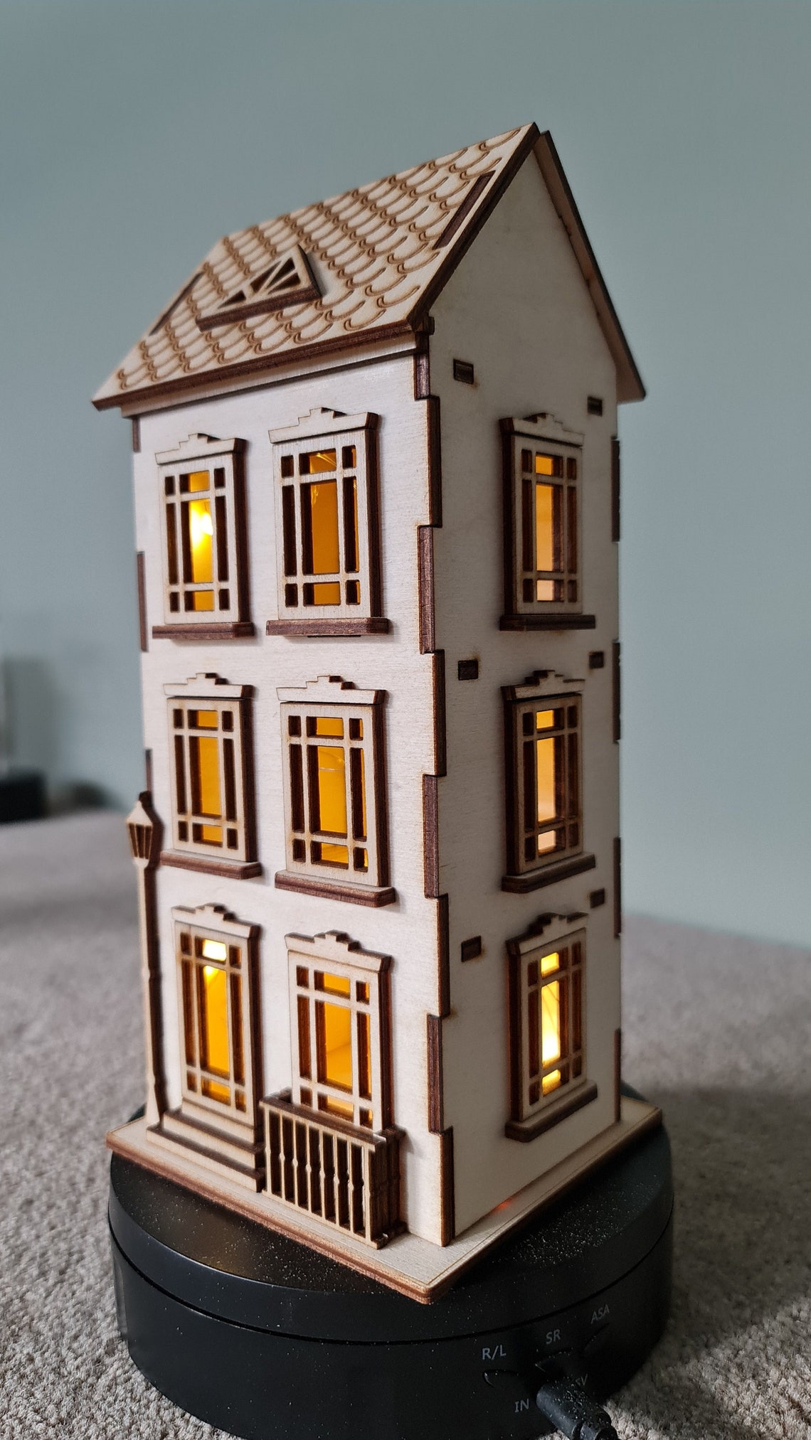 Town House No.1 Dollhouse DIY Kit Scale 1:48 | Cornel73 - Etsy