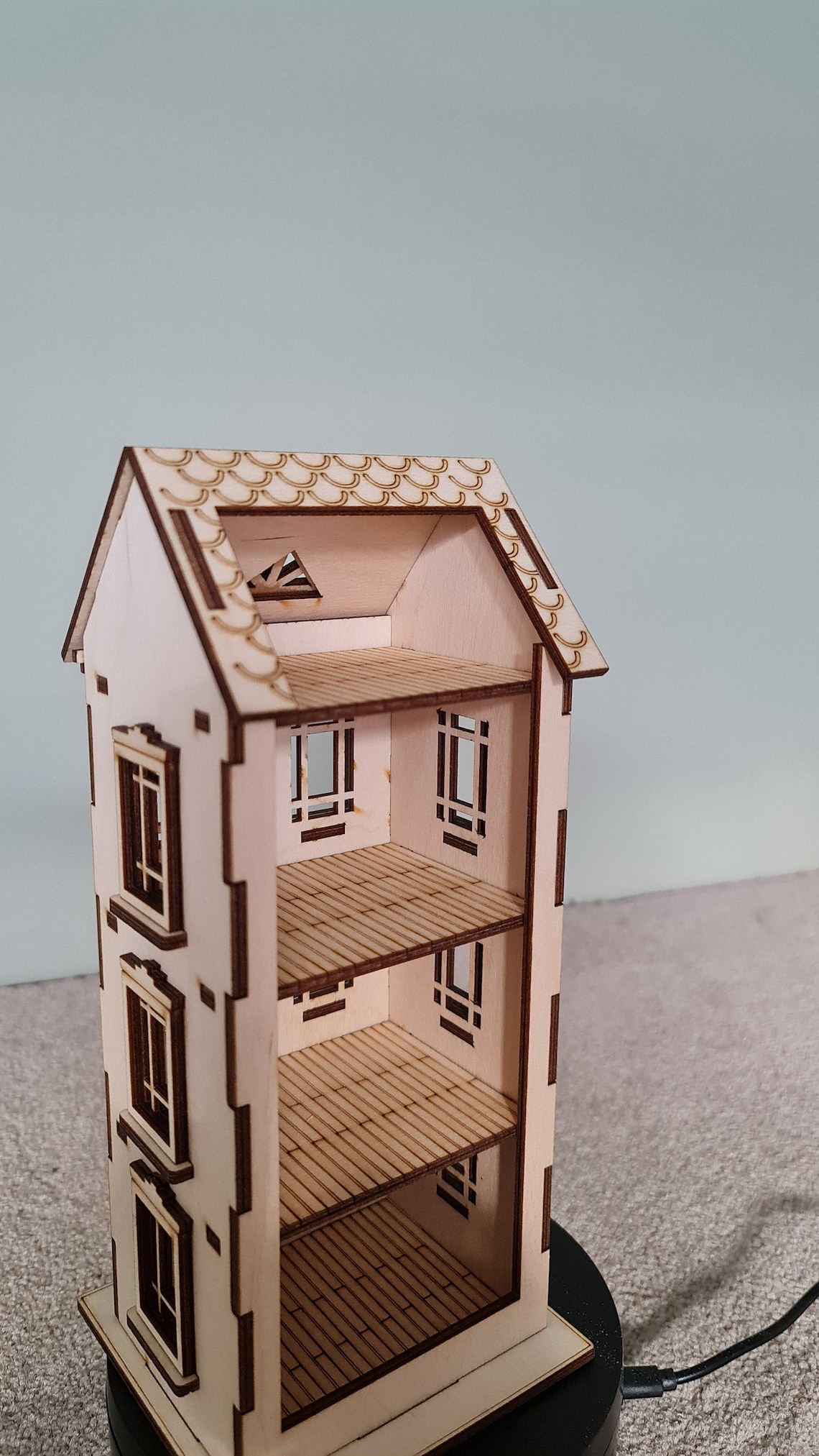 Town House No.1 Dollhouse DIY Kit Scale 1:48 Cornel73 - Etsy