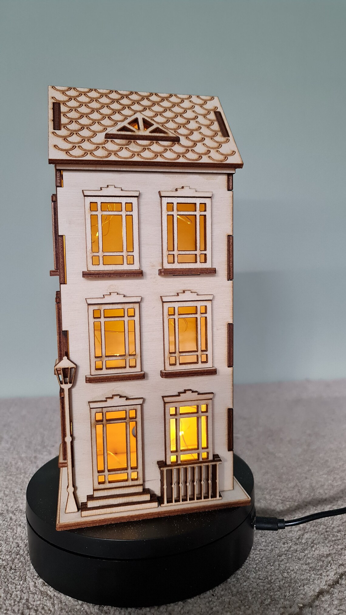 Town House No.1 Dollhouse DIY Kit Scale 1:48 | Cornel73 - Etsy