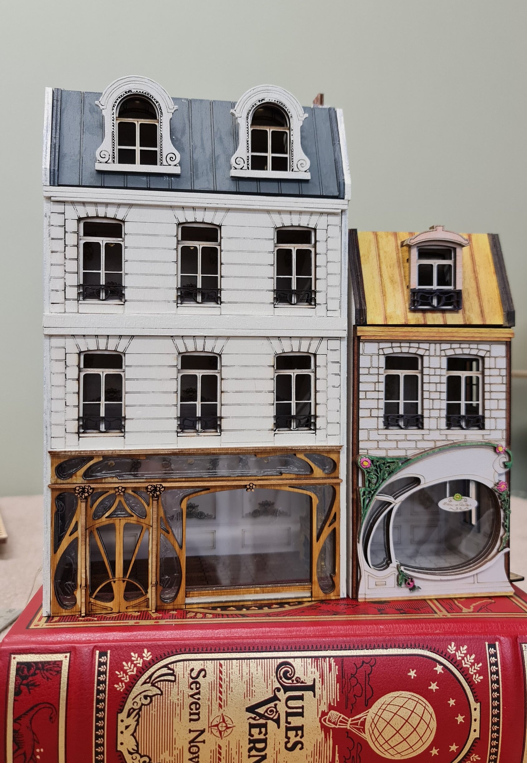 DOLLHOUSE , Miniature Kit Model "cafe De Paris" - Miniature Kit -1:48th ...