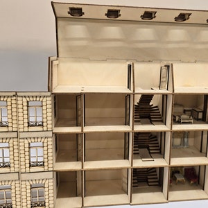 Dollhouse -"french Street Hotel" - Miniature Kit in 1;48th Scale - Etsy