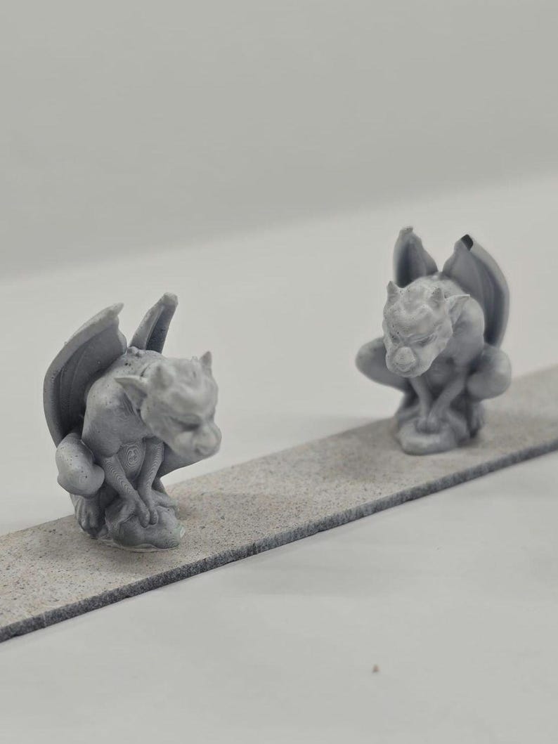 Gargoyle Statue, 3D Printed Miniature, Unpainted 1;24 & 1;48th - Etsy